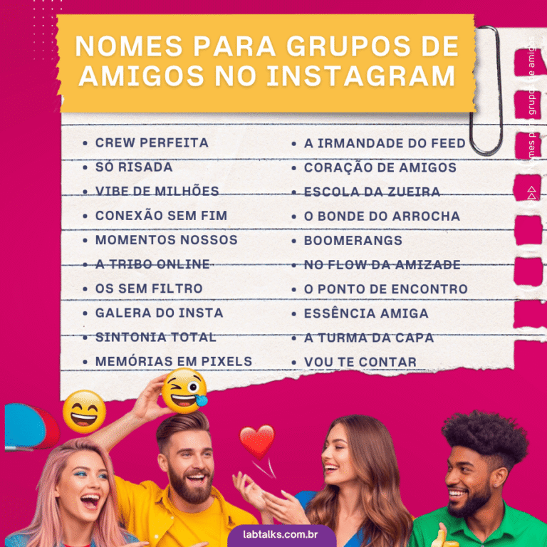 Nomes para grupos de amigos: 660 Ideias criativas e divertidas